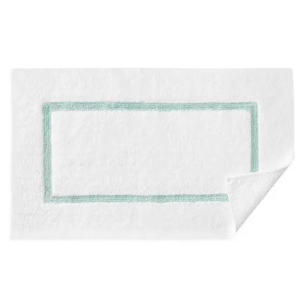 SFERRA Lindo Bath Rug, 59 X 23 - White/aqua