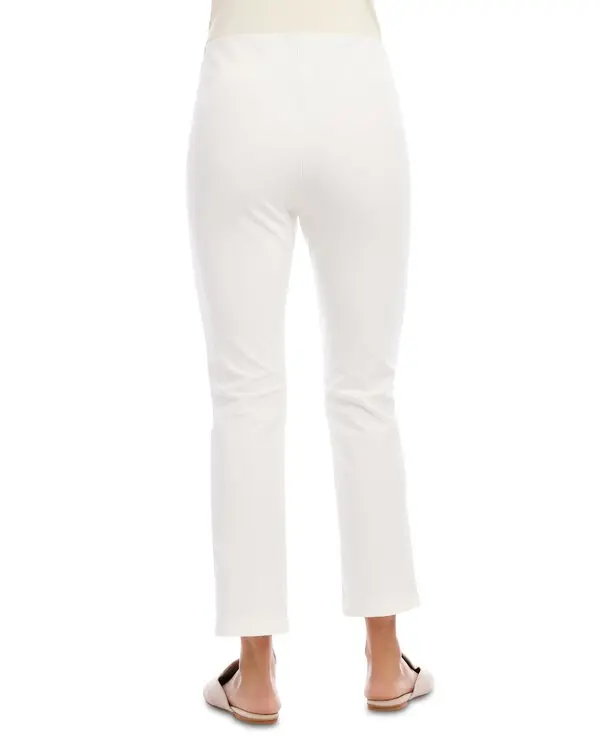 Karen Kane Cropped Seam Front Pants - Off White