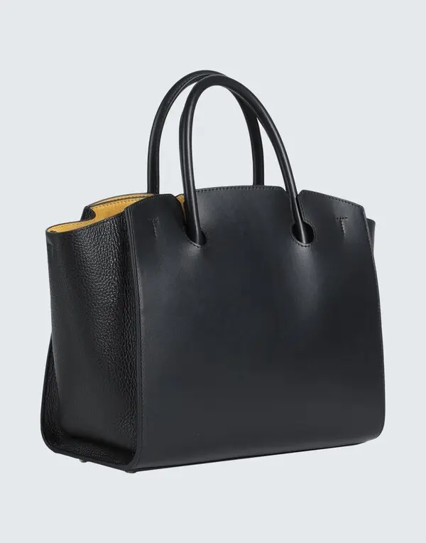 Furla Calfskin Leather Tote Bag - Black