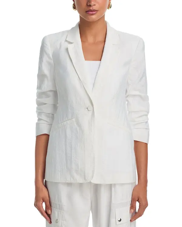 Cinq À Sept Tumbled Woven Khloe Blazer - White