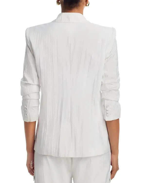 Cinq À Sept Tumbled Woven Khloe Blazer - White
