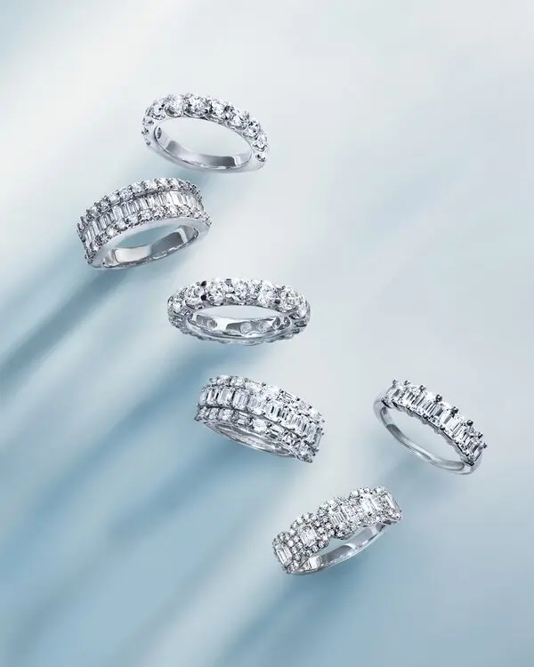 Bloomingdale'S Diamond Baguette & Round Band 2.15 Tcw
