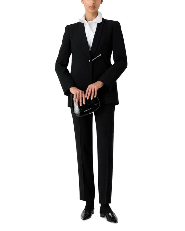 Emporio Armani Bar Piercing Shawl Lapel Blazer