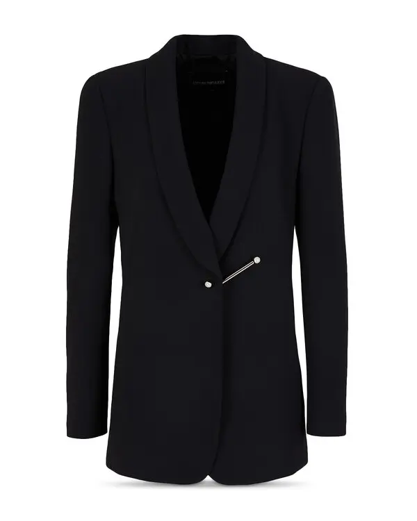 Emporio Armani Bar Piercing Shawl Lapel Blazer