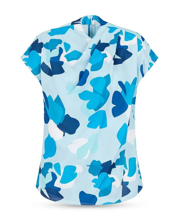 Emporio Armani Wrap Effect Collar Blouse