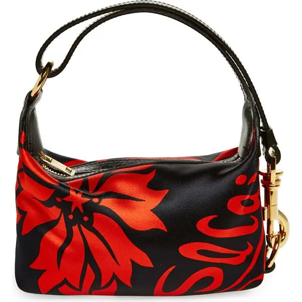 Sacai Floral Print Top Handle Bag - Red | Editorialist