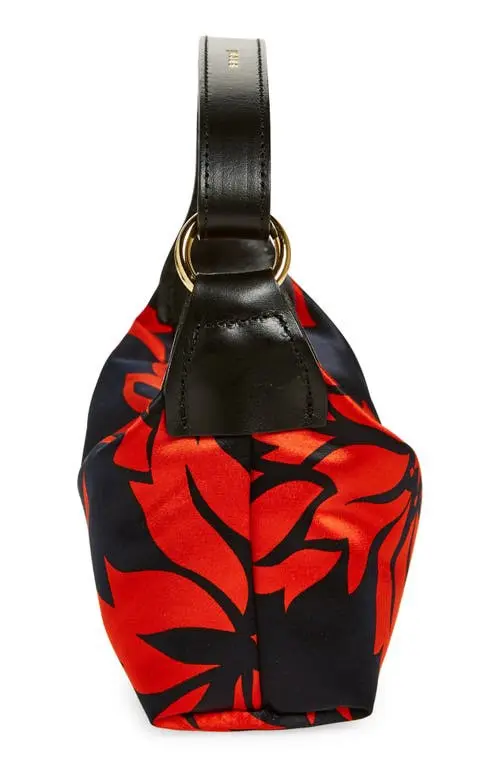 Sacai Floral Print Top Handle Bag - Red | Editorialist