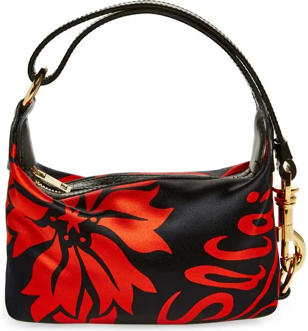 Sacai Floral Print Top Handle Bag