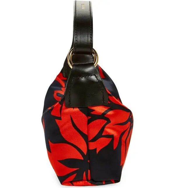 Sacai Floral Print Top Handle Bag - Red | Editorialist
