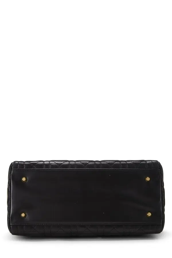 Dior Lady Cannage Quilted Bag - Black
