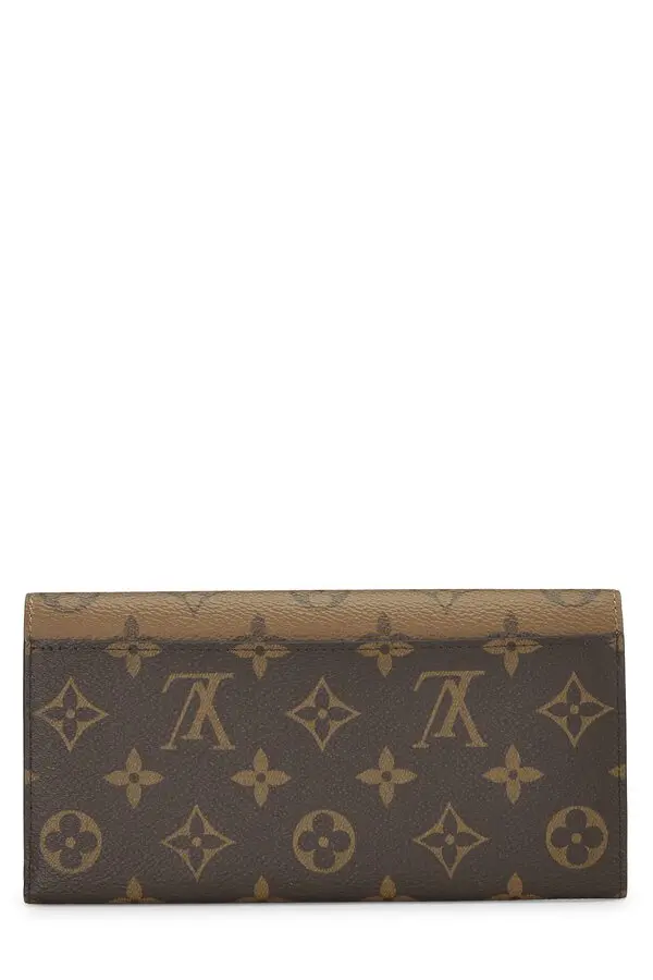LOUIS VUITTON Monogram Reversed Canvas Emilie Wallet