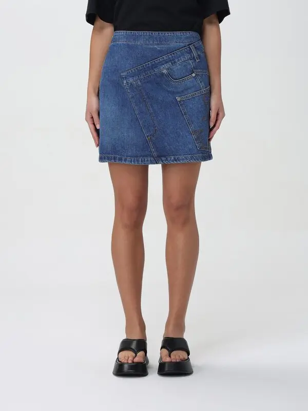 JW Anderson Asymmetrical Denim Skirt - Blue