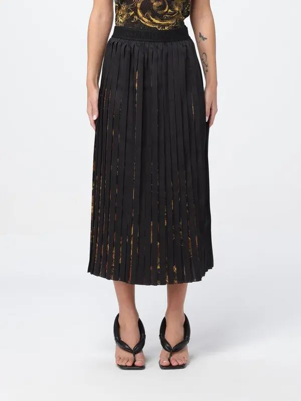 Versace Pleated Midi Skirt