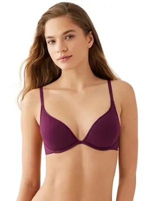 Wacoal Cotton To A Tee Plunge T-shirt Bra - Potent Purple