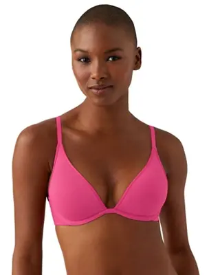 Wacoal Cotton To A Tee Plunge T-shirt Bra - Raspberry Sorbet