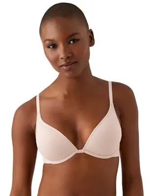 Wacoal Cotton To A Tee Plunge T-shirt Bra - Rose Smoke