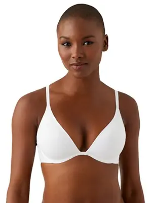 Wacoal Cotton To A Tee Plunge T-shirt Bra - White