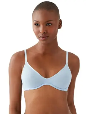 Wacoal Cotton To A Tee Scoop Underwire Bra - Dream Blue