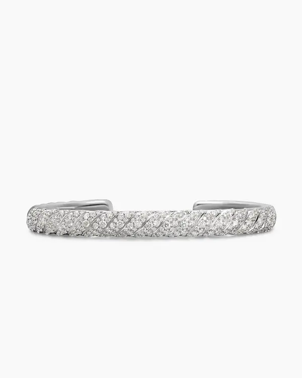David Yurman Sculpted Cable Cuff Bracelet - Diamond