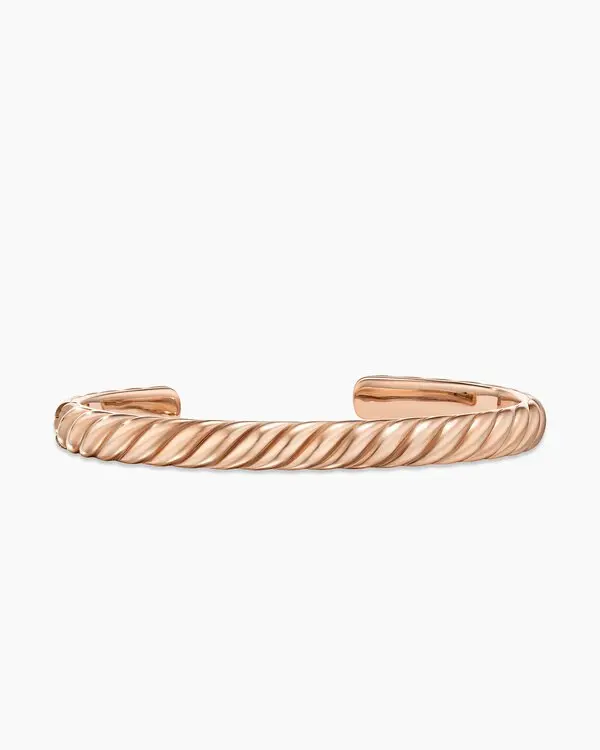 David Yurman Sculpted Cable Cuff Bracelet - 18k Rose Gold