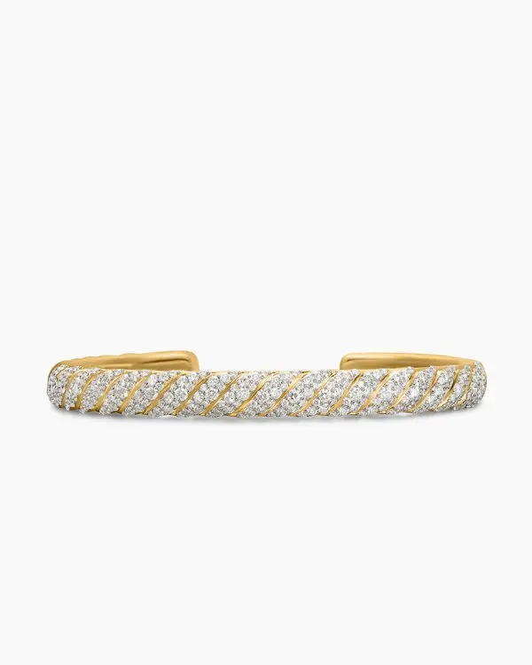 David Yurman Sculpted Cable Cuff Bracelet - Diamond