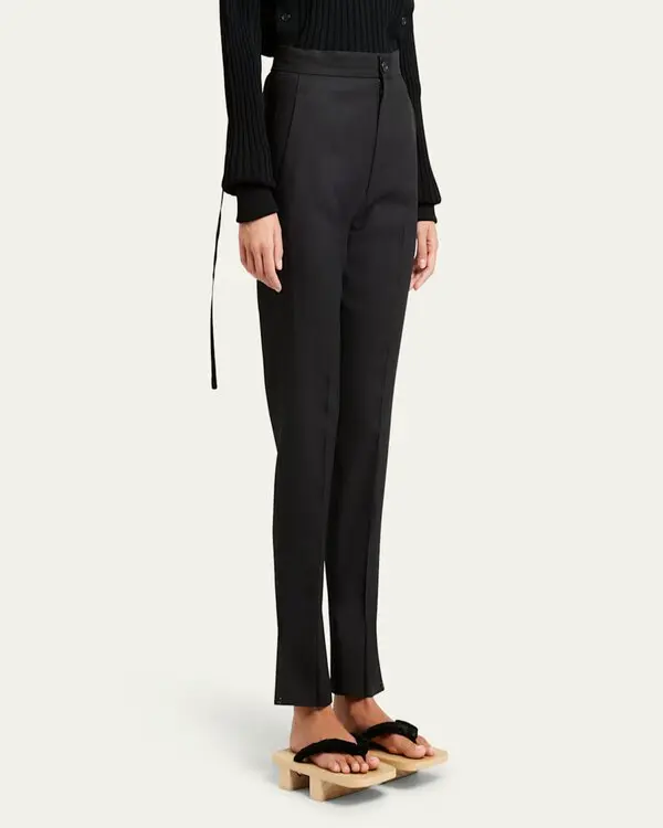 SETCHU Origami Skinny Wool Pants - Black