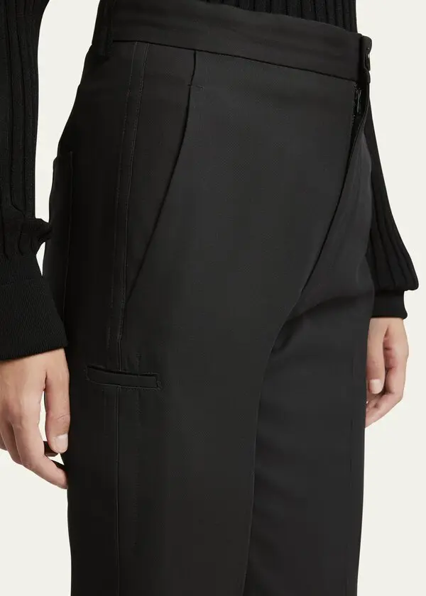 SETCHU Origami Skinny Wool Pants - Black
