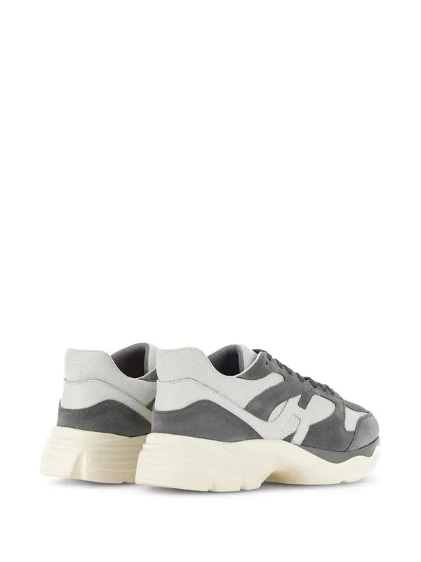 Hogan Panelled Suede Sneakers - Grey