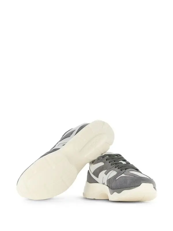 Hogan Panelled Suede Sneakers - Grey