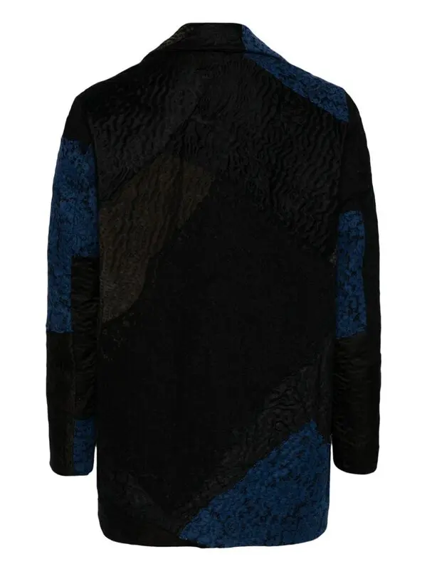 By Walid Colour-block Single-breasted Coat