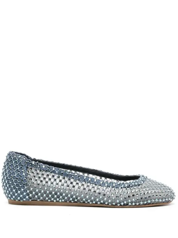 LE SILLA Gilda Crystal-embellished Ballerina Shoes