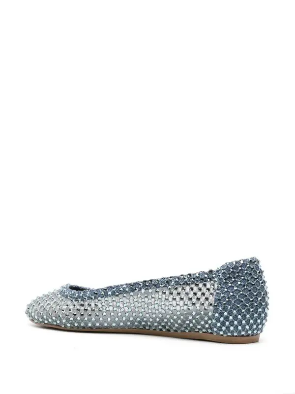 LE SILLA Gilda Crystal-embellished Ballerina Shoes