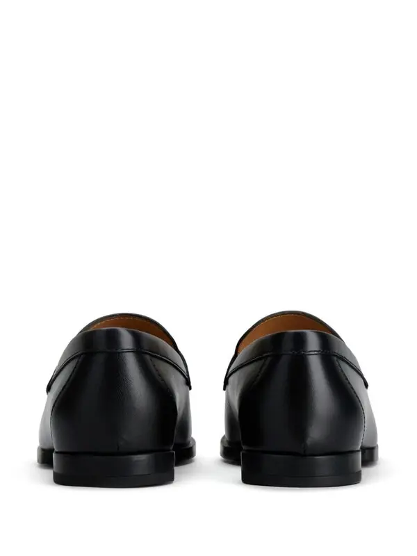 TOD'S Chain-embellished Leather Loafers