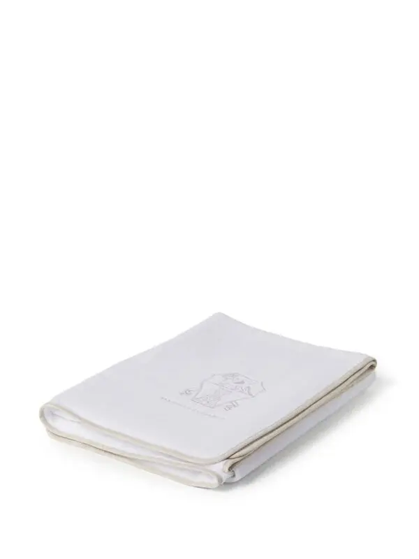 Brunello Cucinelli Logo-embroidered Cotton Towel