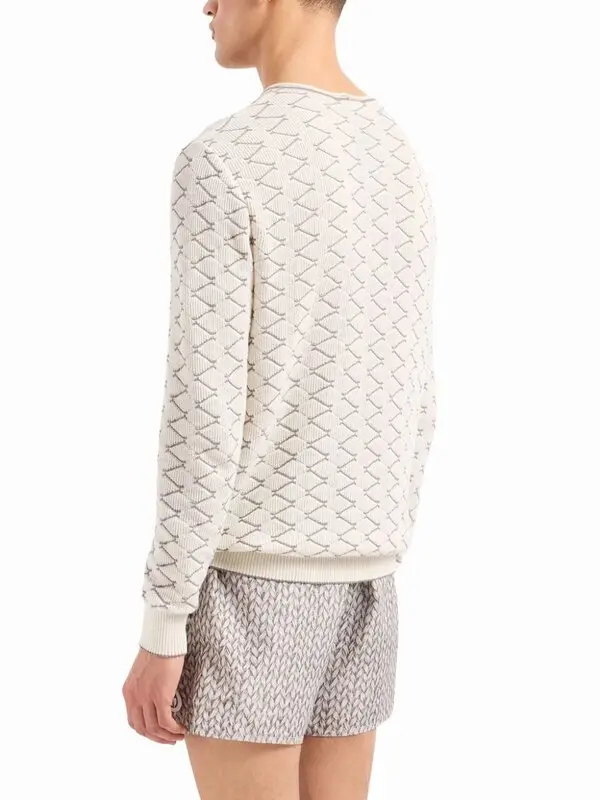 Giorgio Armani Zigzag-embroidered Jumper
