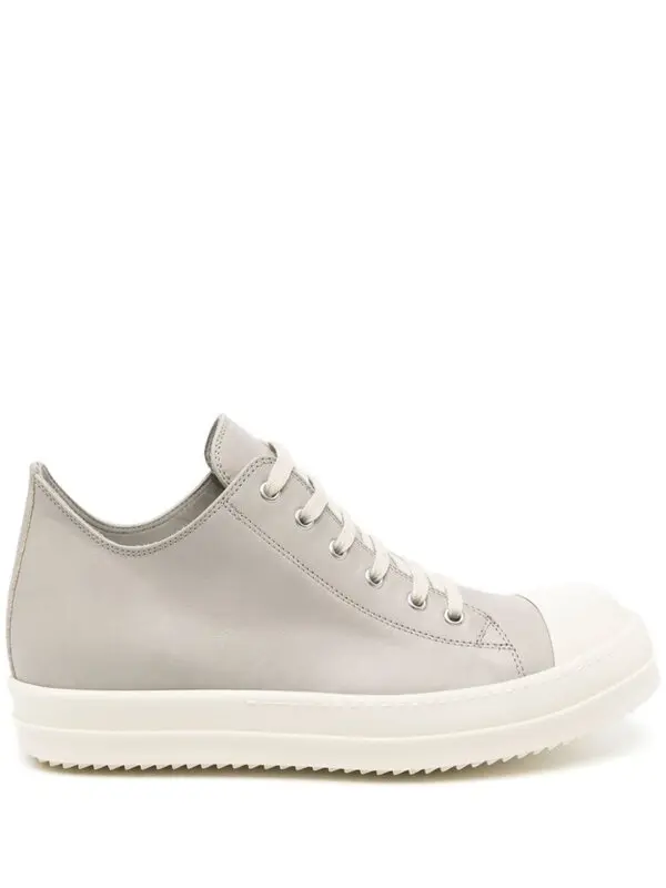 Rick Owens Low-top Leather Sneakers - Grey