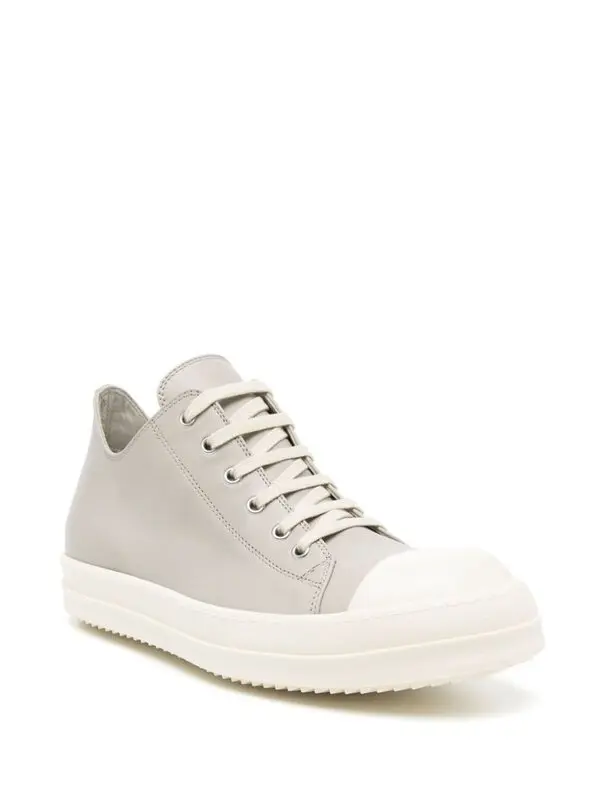 Rick Owens Low-top Leather Sneakers - Grey