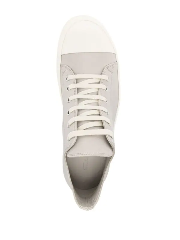 Rick Owens Low-top Leather Sneakers - Grey