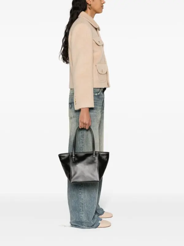 By Far Bar Leather Tote Bag