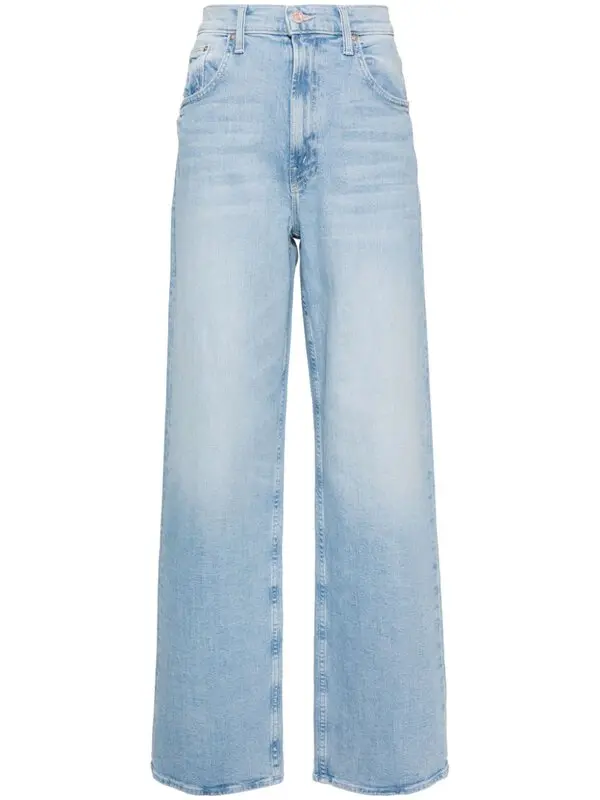 MOTHER The Spinner High-rise Straight-leg Jeans - Blue