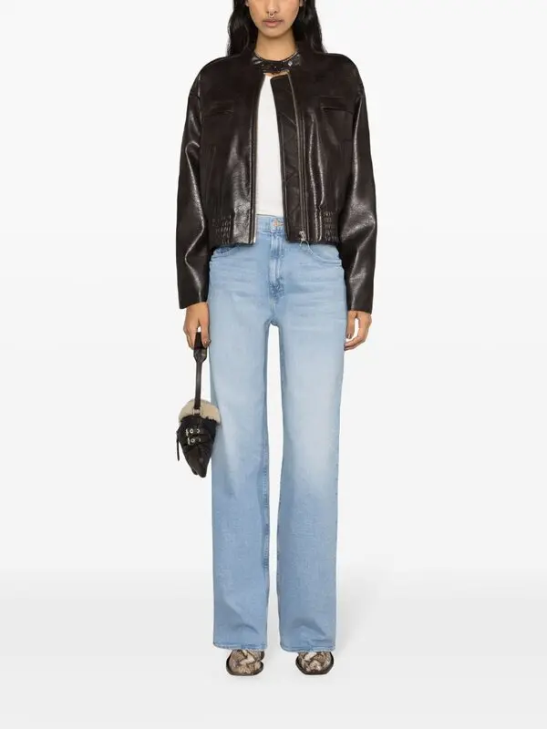 MOTHER The Spinner High-rise Straight-leg Jeans - Blue