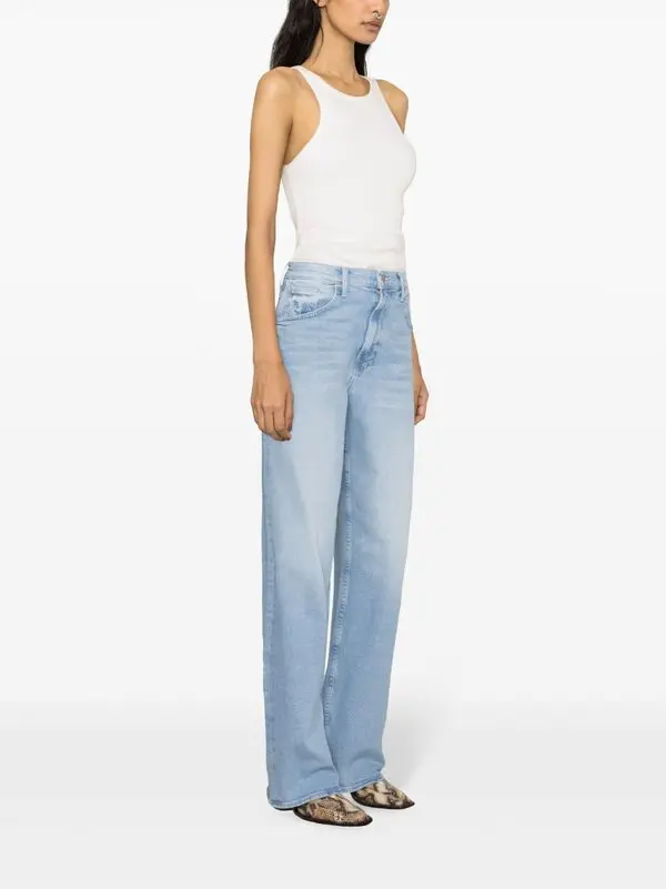 MOTHER The Spinner High-rise Straight-leg Jeans - Blue