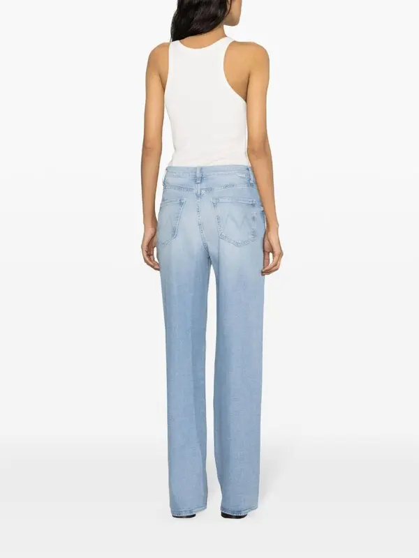 MOTHER The Spinner High-rise Straight-leg Jeans - Blue
