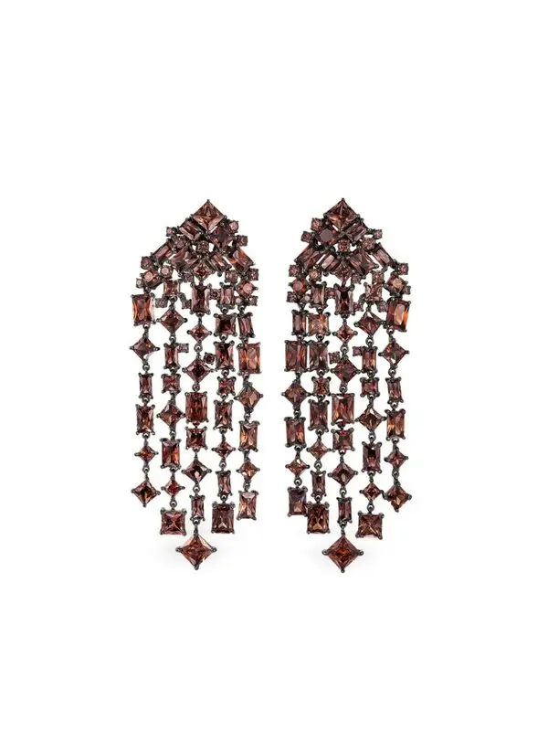 ANABELA CHAN Cascade Quartz Earrings - Brown