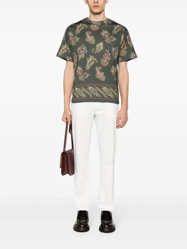 Etro Paisley-jacquard Straight-leg Jeans