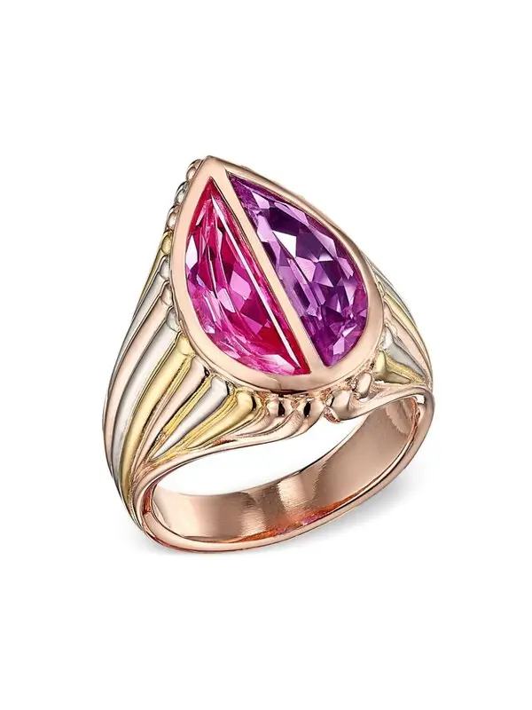 ANABELA CHAN 18kt Gold Vermeil Pear Signet Ring