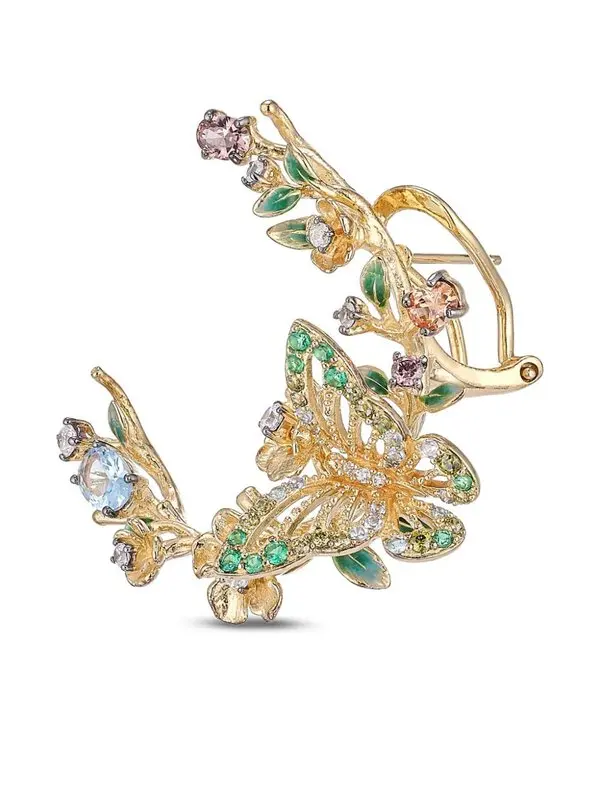 ANABELA CHAN 18kt Yellow Orchard Garland Gemstones Earrings