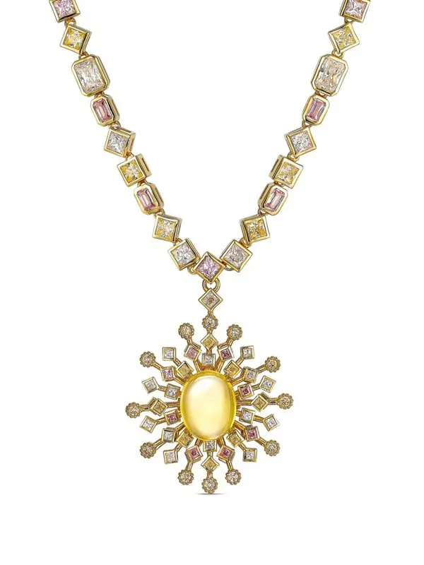 ANABELA CHAN 18kt Yellow Spectra Multi-stone Necklace - Gold