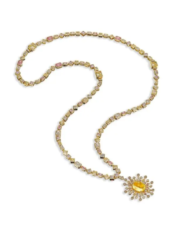 ANABELA CHAN 18kt Yellow Spectra Multi-stone Necklace
