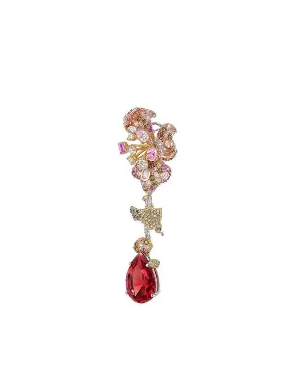 ANABELA CHAN 18kt Yellow And White Gold Multi-stone Drop Earrings